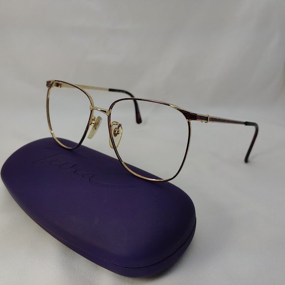 Tura | Accessories | Vintage Tura Eyeglass Frames 259 Bur Full Metal ...